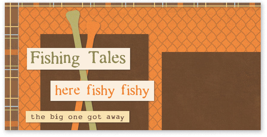 TTB503-Fishing Tales Two Page Kit – The Paper Loft
